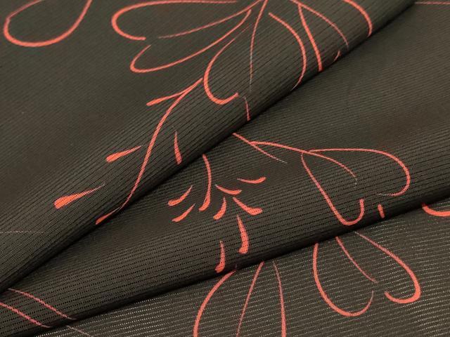 平和屋着物＊夏物　小紋　絽　枝花文　正絹　逸品　未使用　AABC9390jd