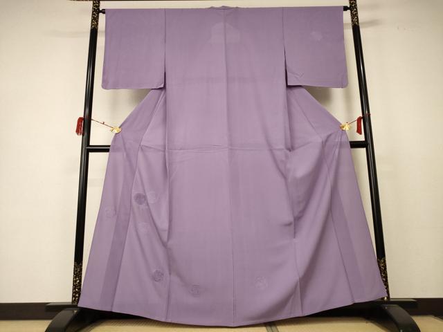 平和屋着物＊夏物　無地絵羽訪問着　絽　中国三大刺繍　汕頭刺繍　スワトウ刺繍　花絵皿文　正絹　逸品　AABC9394jd