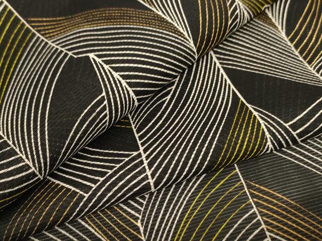 平和屋着物＊夏物　小紋　絽　幾何学文様　洗える着物　AABC9440jd