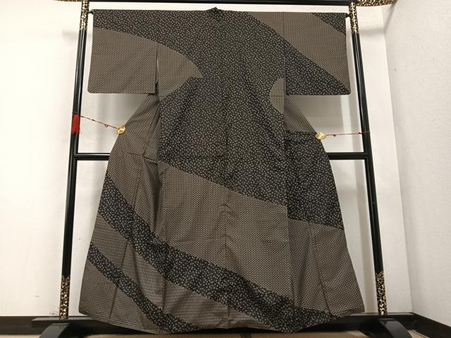 平和屋着物●本場大島紬　染大島　訪問着　吉祥花文　正絹　逸品　AABC9663ph