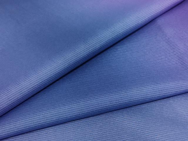 平和屋着物＊夏物　小紋　絽　縞　暈し染め　洗える着物　未使用　AABC9848jd