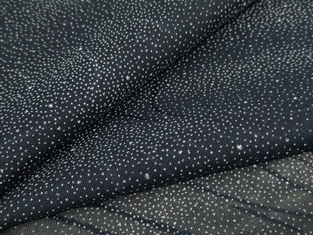 平和屋着物＊夏物　小紋　紗　流水文　正絹　逸品　AABC9860jd