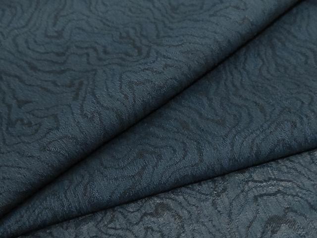 平和屋着物＊夏物　小紋　紗　墨流し文様　AABC9862jd