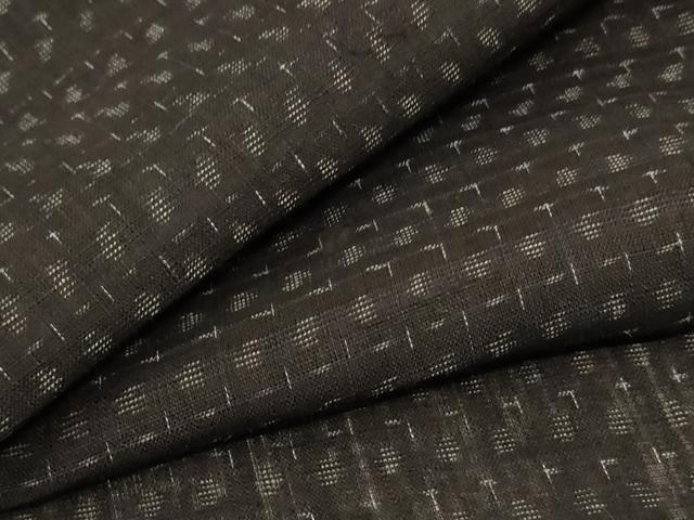 平和屋着物＊夏物　男性　小紋　絣柄　AABC9868jd