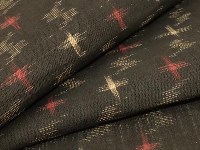 平和屋着物＊夏物　紗紬　絣文　正絹　逸品　AABC9890jd