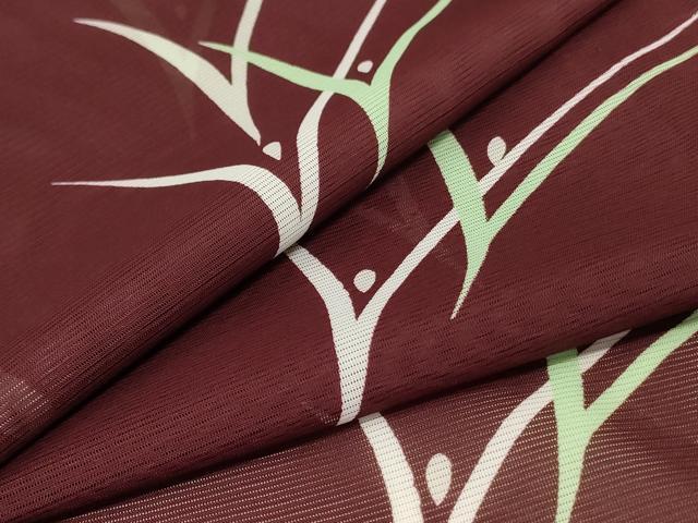 平和屋着物＊夏物　小紋　絽　芝文　洗える着物　未使用　AABC9903jd