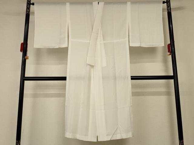 平和屋着物＊夏物　長襦袢　絽　白色　洗える着物　AABC9913jd