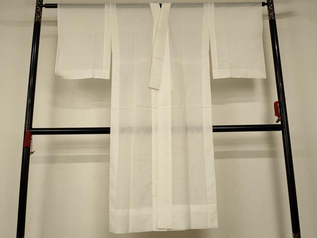 平和屋着物＊夏物　長襦袢　絽　象牙色　洗える着物　AABC9954jd