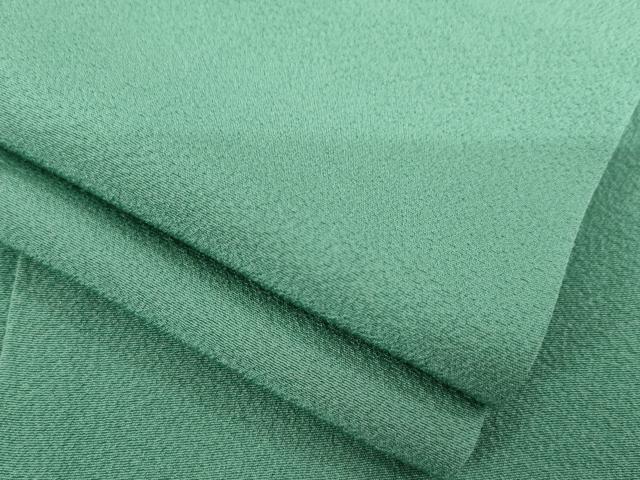 平和屋着物●上質な色無地　青鈍色　正絹　逸品　AABC9981ck