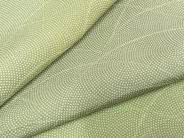 平和屋着物▽江戸小紋　単衣　芝文　鮫小紋柄　正絹　逸品　AABD0035fy