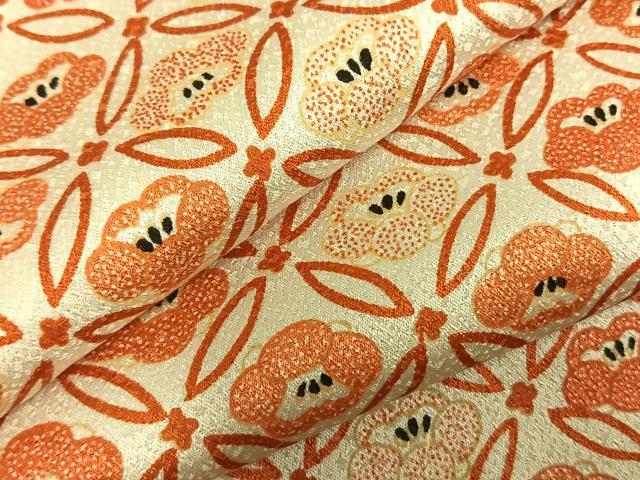 平和屋着物▽上質な小紋　単衣　花尽くし　正絹　逸品　AABD0306fy