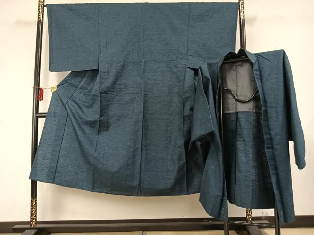 平和屋着物▽男性　小紋　単衣　アンサンブル　110亀甲　総詰め　AABD0309fy