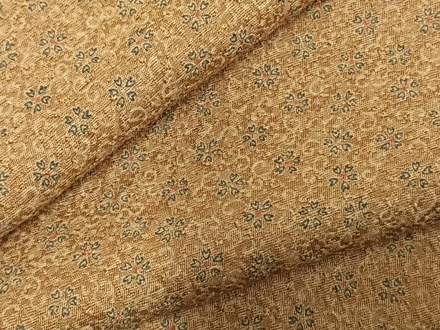 平和屋着物▽上質な小紋　単衣　花尽くし　正絹　逸品　AABD0326fy