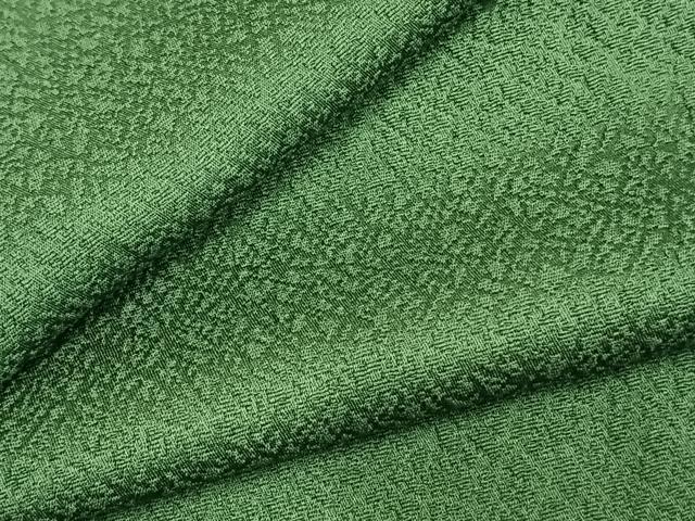 平和屋着物●上質な色無地　千歳緑色　正絹　逸品　AABD0450fy