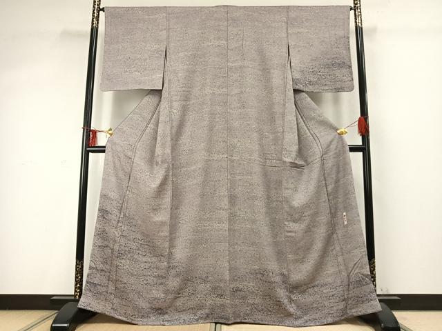 平和屋着物●野の陶人　加藤唐九郎　陶彩染　膨れ織り　訪問着　霞文　正絹　逸品　未使用　AABD0514fy