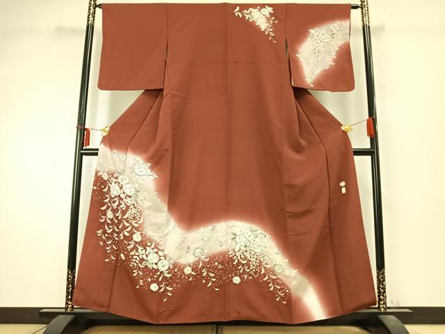 平和屋着物●訪問着　作家物　辻が花　絞り　暈し染め　西武百貨店扱い　正絹　逸品　AABD0534fy