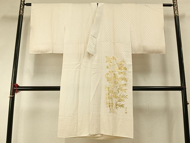 平和屋着物●金彩友禅　卓越技能者・名工・和田光正　長襦袢　袷　松竹　金彩　さが美扱い　正絹　逸品　AABD0614fy