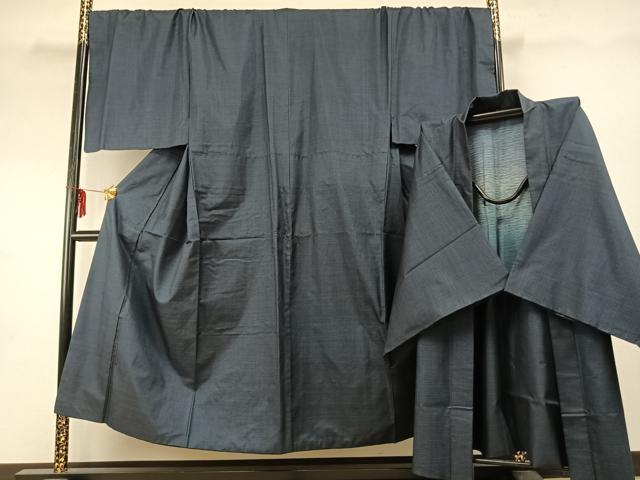 平和屋着物●男性　本場大島紬　アンサンブル　100亀甲　総詰め　キングサイズ　正絹　逸品　AABD0697fy