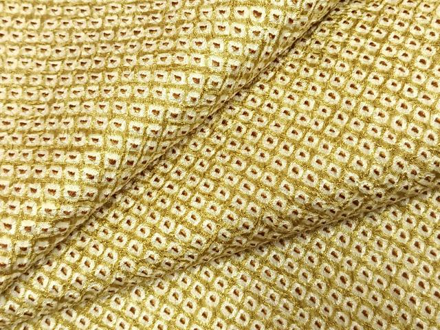 平和屋着物●上質な小紋　総絞り　さが美扱い　正絹　逸品　AABD0748fy