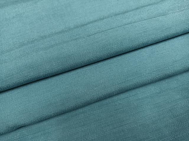 平和屋着物●上質な紬　色無地　浅縹色　正絹　逸品　AABD0780ph