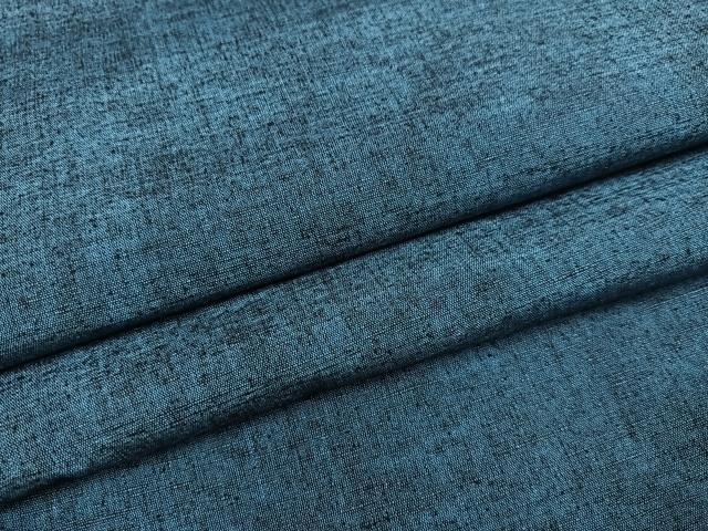 平和屋着物●上質な紬　色無地　藍色　正絹　逸品　AABD0786ph