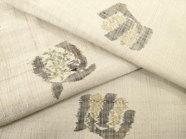 平和屋着物●上質な紬　間道　正絹　逸品　AABD0931ck