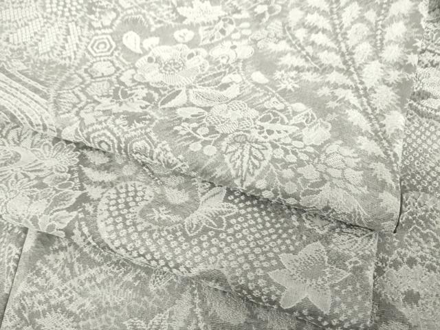 平和屋着物●天目織　お召　辻が花　正絹　逸品　AABD0945ck