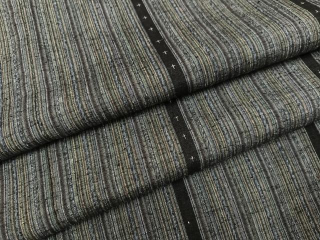 平和屋着物●上質な紬　間道　正絹　逸品　AABD0963ph