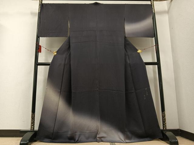 平和屋着物●訪問着　作家物　香彩　霞文　柿渋染　暈し染め　正絹　逸品　AABD0973ph