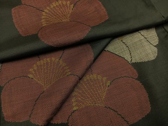 平和屋着物●本場大島紬　カタス9マルキ　地空き　正絹　逸品　AABD1028ph