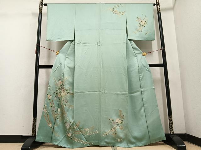 平和屋着物●訪問着　辻が花　暈し染め　金彩　正絹　逸品　AABD1037ph