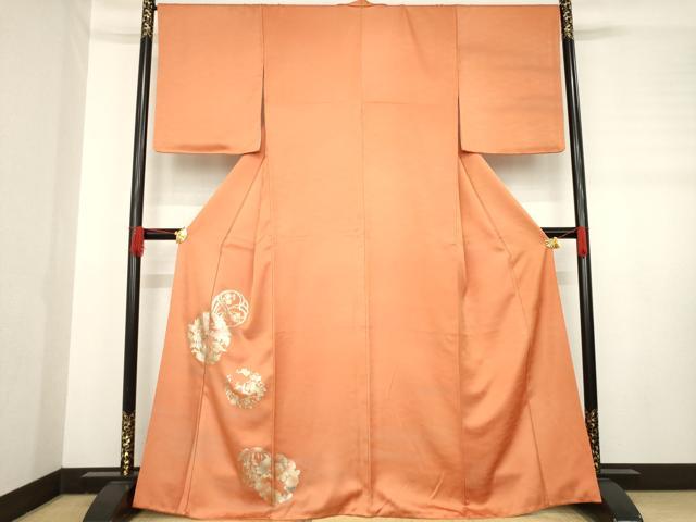 平和屋着物●金彩友禅　卓越技能者・名工・和田光正　訪問着　花丸文　金彩　正絹　逸品　AABD1160ck