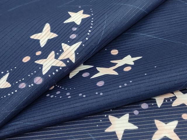 平和屋着物＊夏物　小紋　絽　舞花文　洗える着物　AABD3290jd