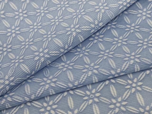 平和屋着物＊夏物　小紋　絽　草花文　洗える着物　AABD3335jd