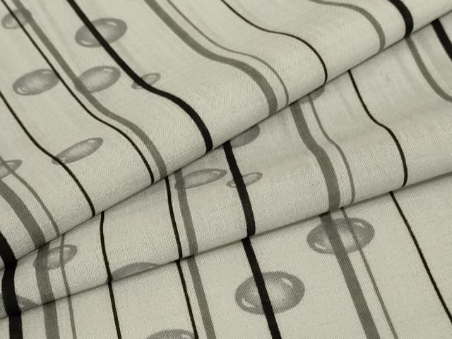 平和屋着物＊夏物　小紋　紗　縞　水玉　洗える着物　AABD3342jd