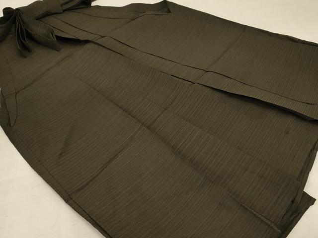 平和屋着物＊夏物　男性　行灯袴　横縞　正絹　逸品　AABD3361jd