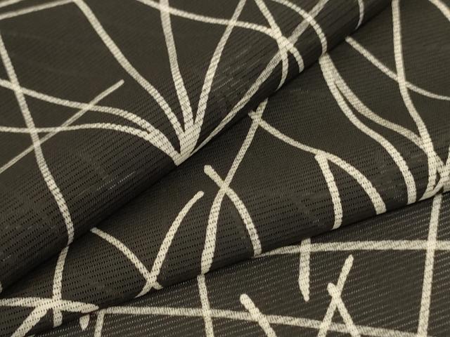 平和屋着物＊夏物　小紋　絽　松葉　正絹　逸品　AABD3365jd