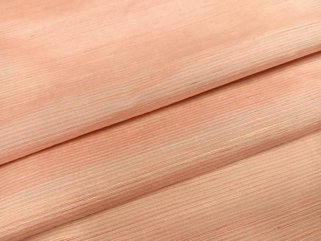 平和屋着物●紅花紬　米沢　霞文　正絹　逸品　AABD3409ph