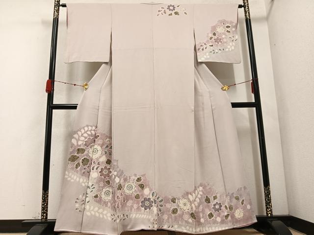 平和屋着物●訪問着　絞り　辻が花　正絹　逸品　AABD3461ph