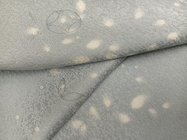 平和屋着物●上質な小紋　舞花文　正絹　逸品　AABD3935ph