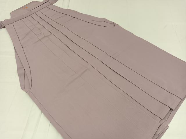 平和屋着物●男性　馬乗り袴　色無地　薄柿色　正絹　逸品　AABD3957ph