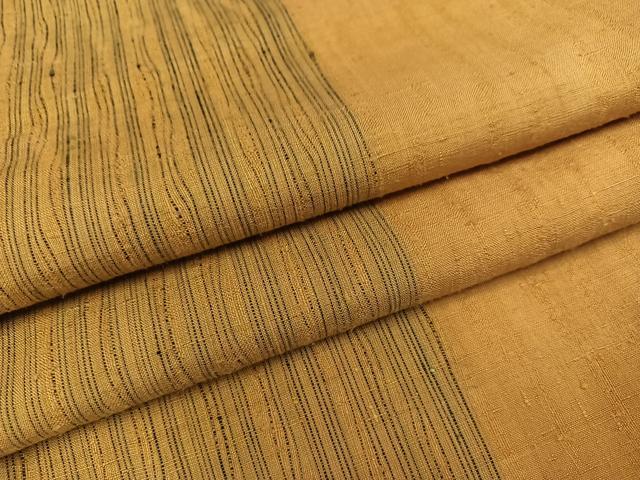 平和屋着物●上質な紬　間道　正絹　逸品　AABD3971ph