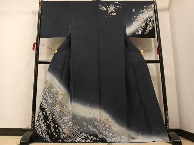 平和屋着物●訪問着　辻が花　暈し染め　正絹　逸品　AABD3972ph