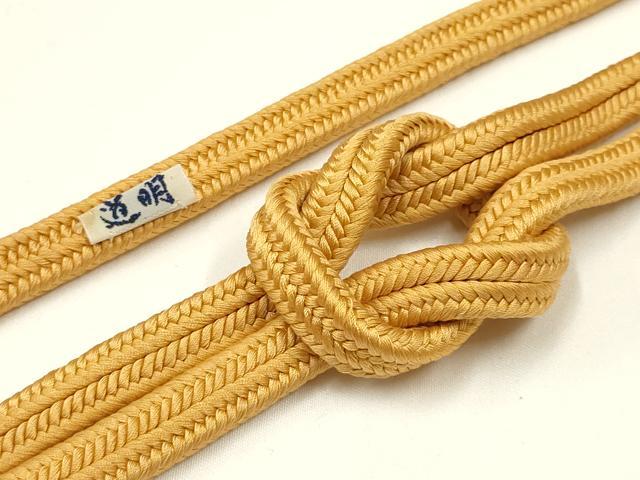 平和屋着物●極上　有職組紐道明　帯締め　冠組　狐色　宮内庁御用　国立博物館御用　東京芸術大学御用　逸品　AABD4112ay