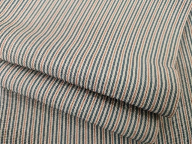 平和屋着物●上質な小紋　縞　正絹　逸品　AABD4346ck