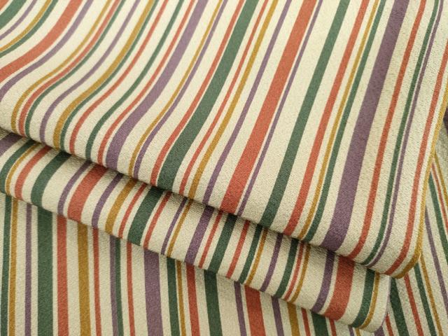 平和屋着物●上質な小紋　縞　正絹　逸品　AABD4360ck