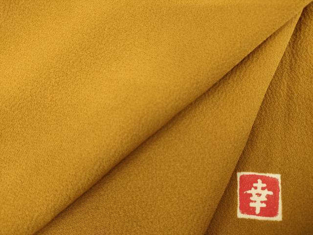 平和屋着物●ファッションデザイナー 花井幸子　色無地　灰茶色　正絹　逸品　AABD4387ck