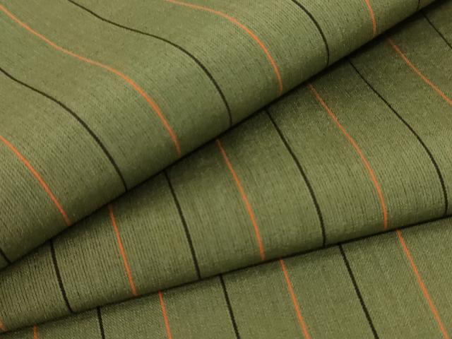 平和屋着物＊夏物　小紋　紗　縞　正絹　逸品　AABD4512jd