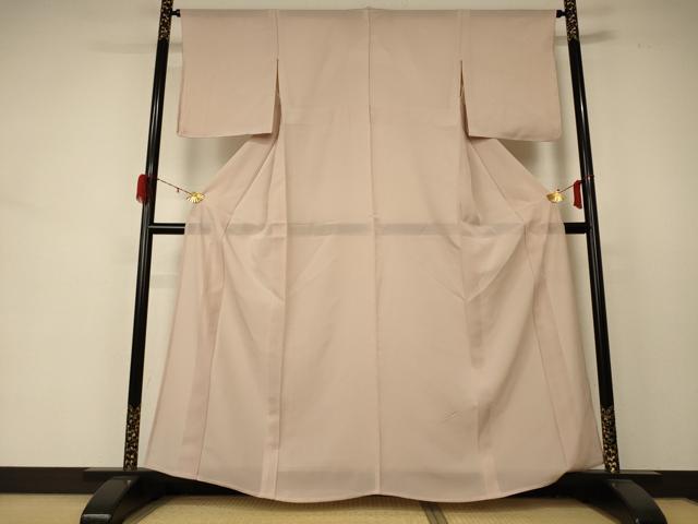 平和屋着物＊夏物　色無地　絽　白茶色　正絹　逸品　未使用　AABD4513jd