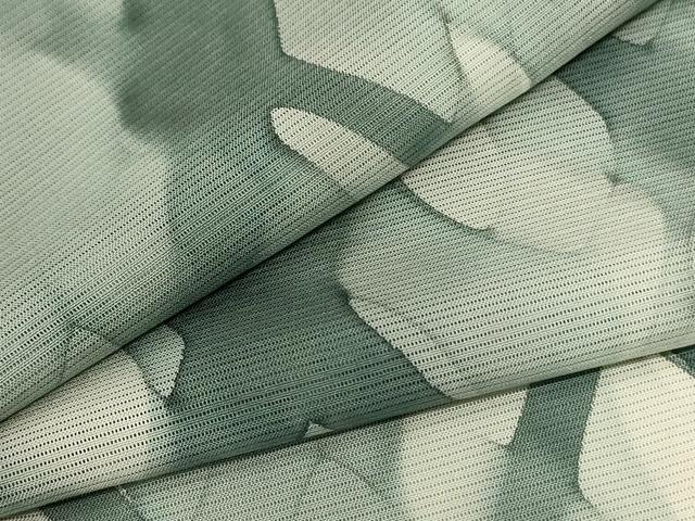 平和屋着物＊夏物　小紋　絽　霞文　正絹　逸品　AABD4519jd